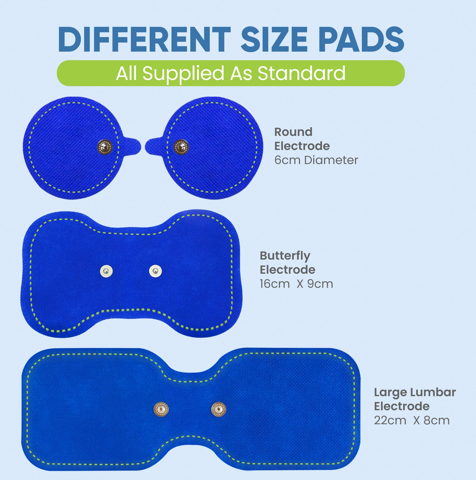 Med-Fit Wireless 2 Channel TENS & EMS Machine | Premium Electrodes