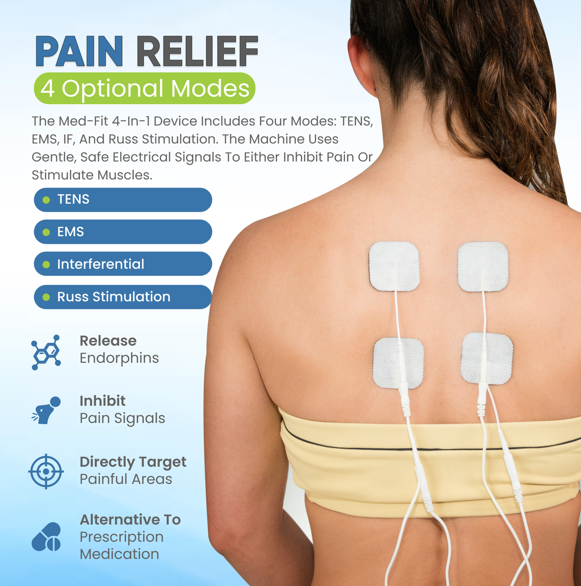 Interferential TENS & EMS Machine | 4-in-1 TENS & EMS Machine