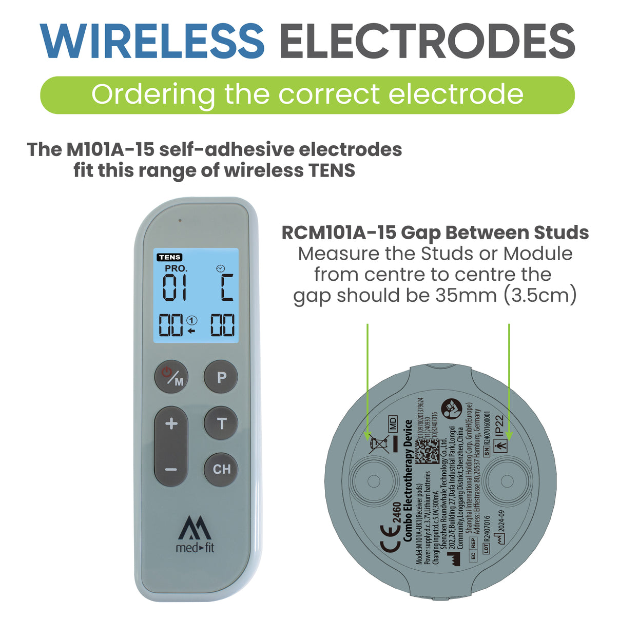 Butterfly Wireless TENS Electrodes | Combo 3 TENS & EMS