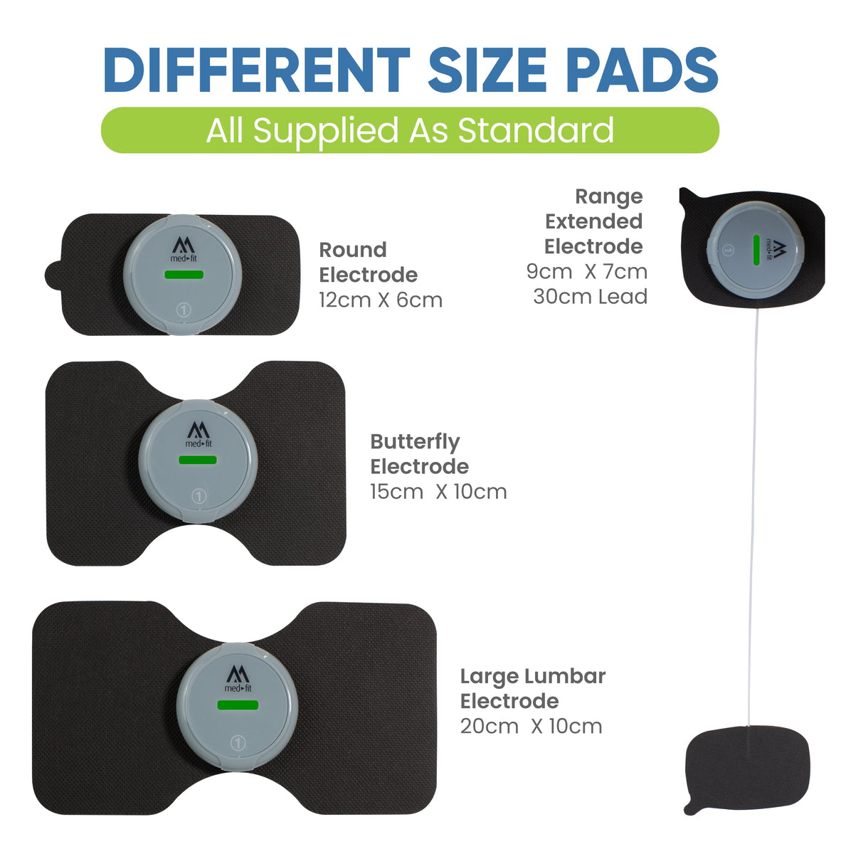 Combo 3: Wireless TENS, EMS & Massage Machine | Med-Fit