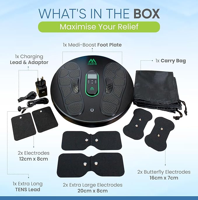 Medi-Boost - EMS Foot Massager | Improve Circulation in Legs & Feet
