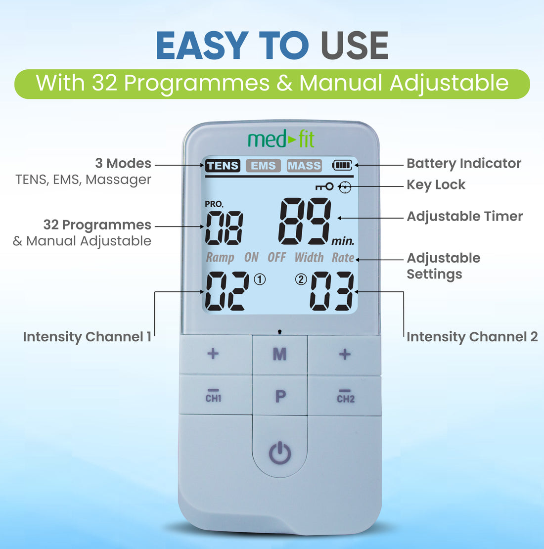 Premier Pro TENS and Muscle Stimulator | Effective Pain Relief